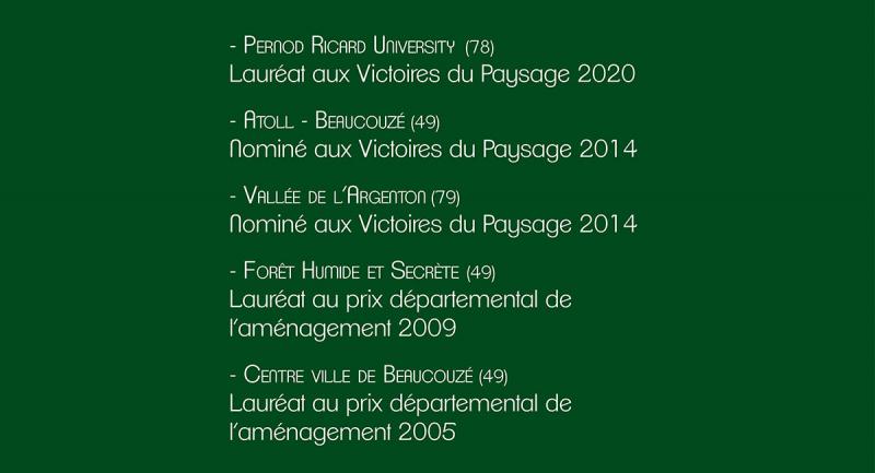 Prix et récompenses | Atelier Paul Arène